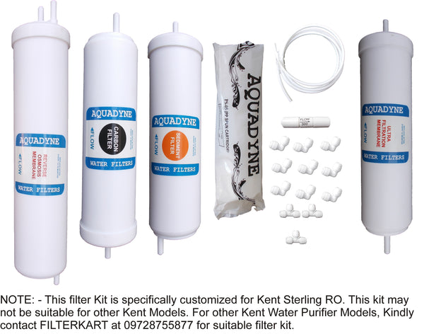 Aquadyne's RO Service Kit for Kent Sterling with Installation guide, 1 ...