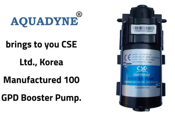 CSE Korea 100 GPD RO Booster Pump | Compatible with Aquaguard, Kent ...